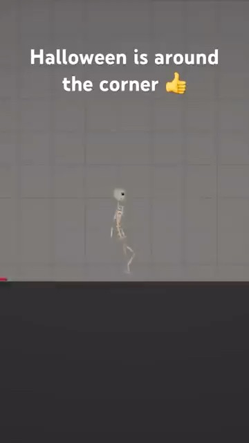 Spooky scary skeleton ahh walk #melonplaygroud - YouTube