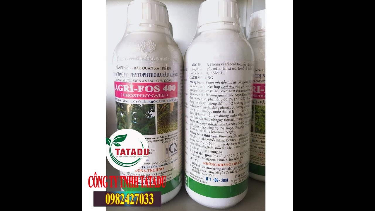 AGRIFOS 400 - THUỐC ĐẶC TRỊ BỆNH NỨT THÂN XÌ MỦ CHO CÂY TRỒNG - YouTube