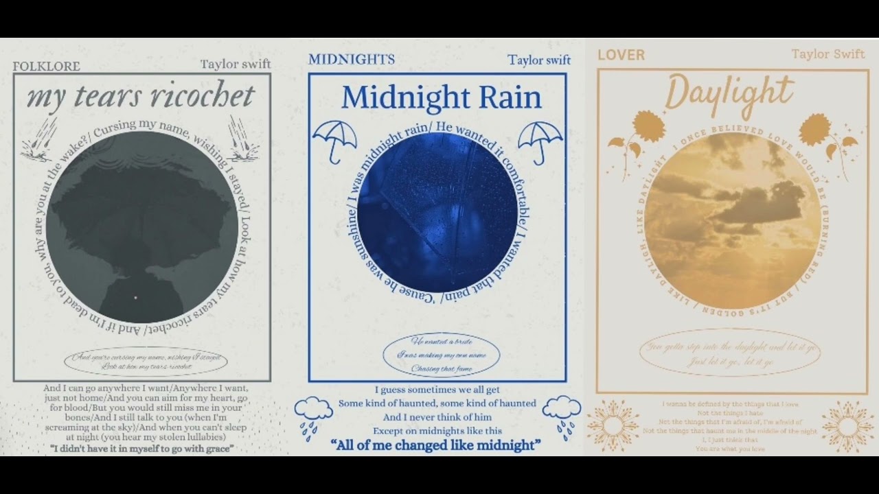 my tears ricochet x Midnight Rain x Daylight - Mashup - YouTube