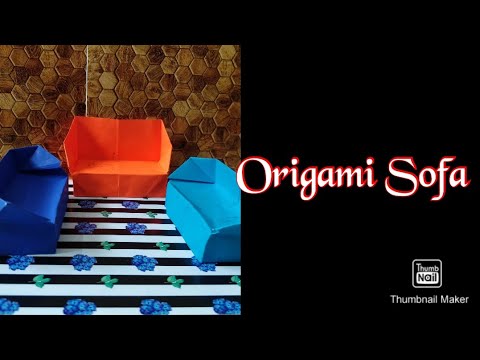 Origami Sofa/ Level : Medium/ Mini Sofa Toy. - YouTube