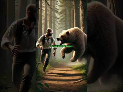 Ayı saldırını nasıl karşılamalısın? #ilginç #bilgi #hayvan #ayı #saldırı #orman #gerilim #korku