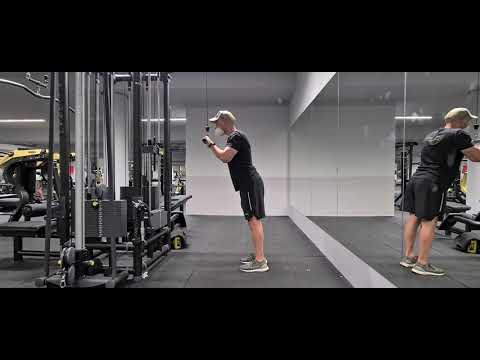 Tirón polea barra recta - YouTube