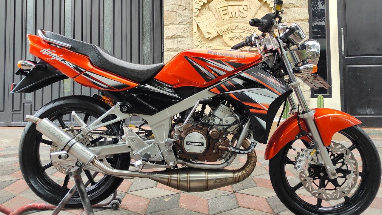 Kawasaki Ninja 2 Struke Type 150R Upgrade Ninja SS full Modif Part Asli ...