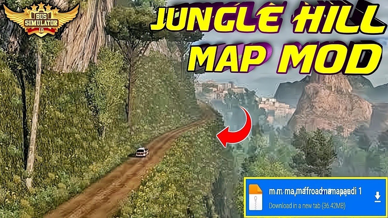 Map Mod Bussid 3.7 - Ets2 Longest Jungle Offroad Map Mod For Bus ...