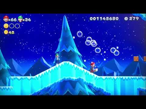 New Super Mario Bros.U | Cooligan Fields (2 player) - YouTube