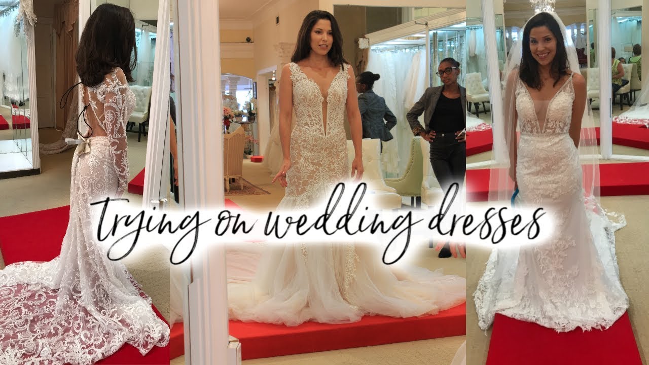 RATING THE WEDDING DRESSES I TRIED ON - YouTube