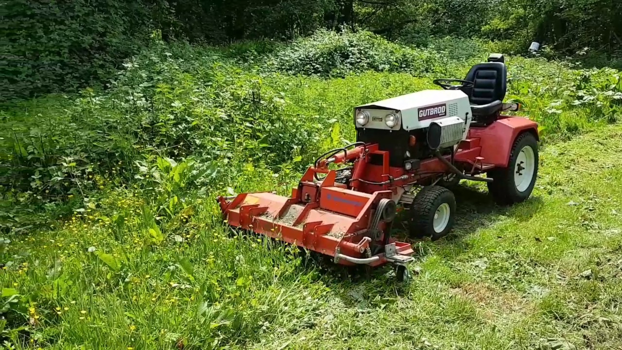 Gutbrod 2600 D Mulcher Frontkraftheber - YouTube