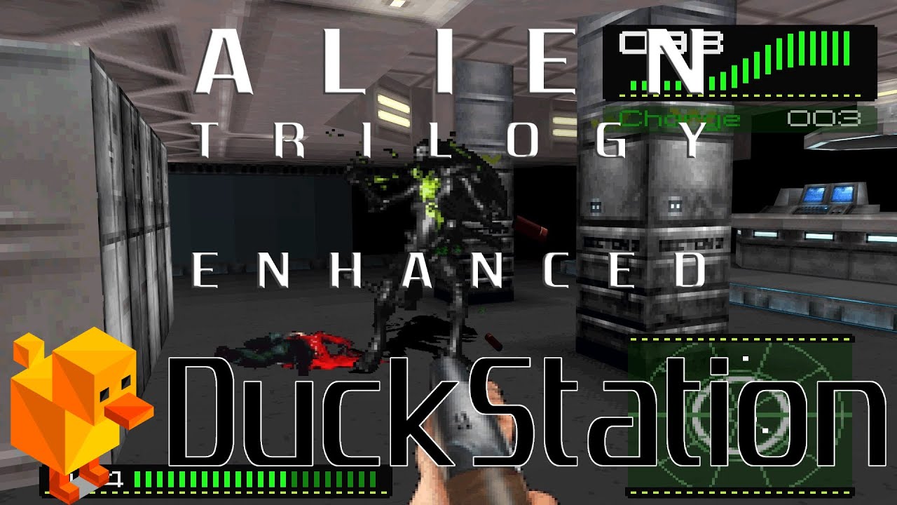 Alien Trilogy PSX (1996) - Enhanced with DuckStation: 4K int. res ...