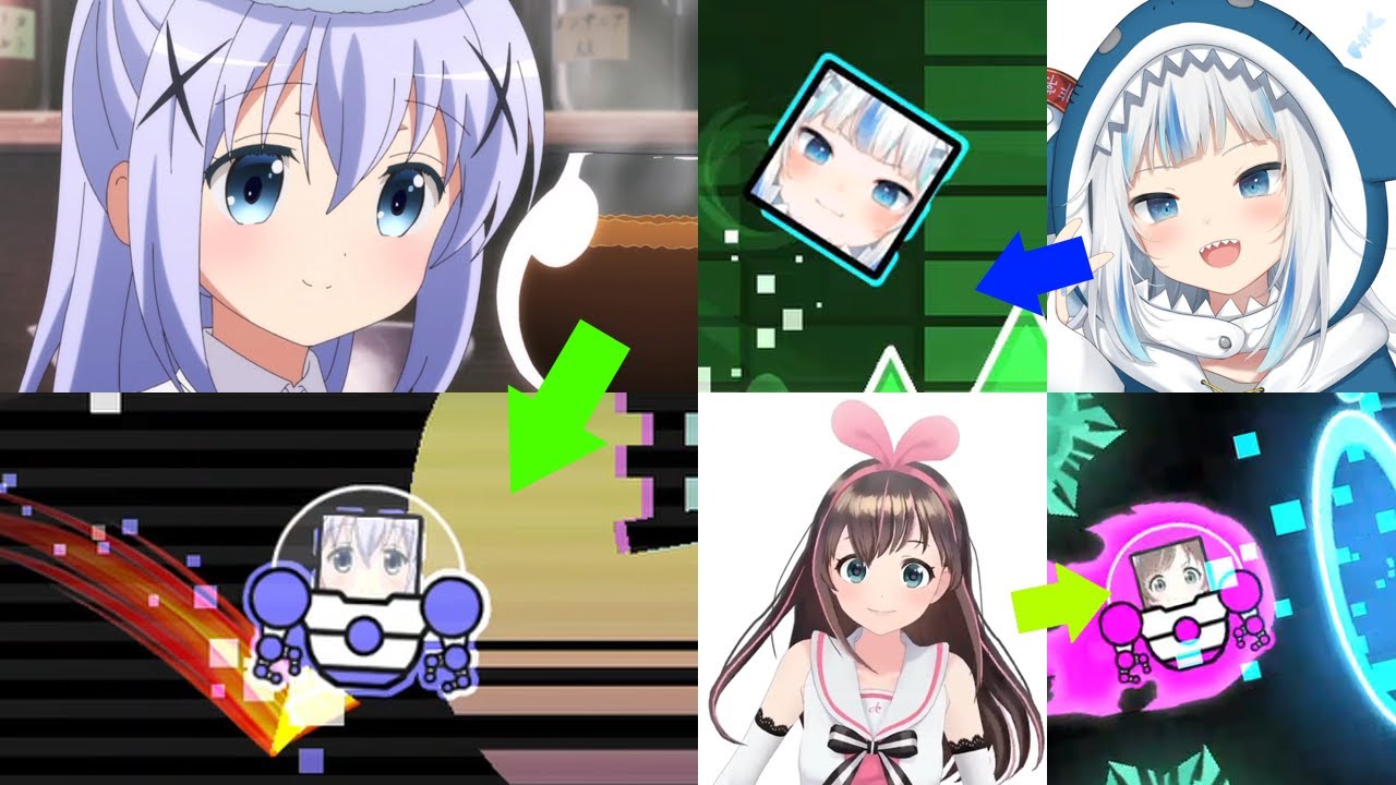 Is the Order a Rabbit? and Hololive in Geometry Dash (GD Fanmade ...