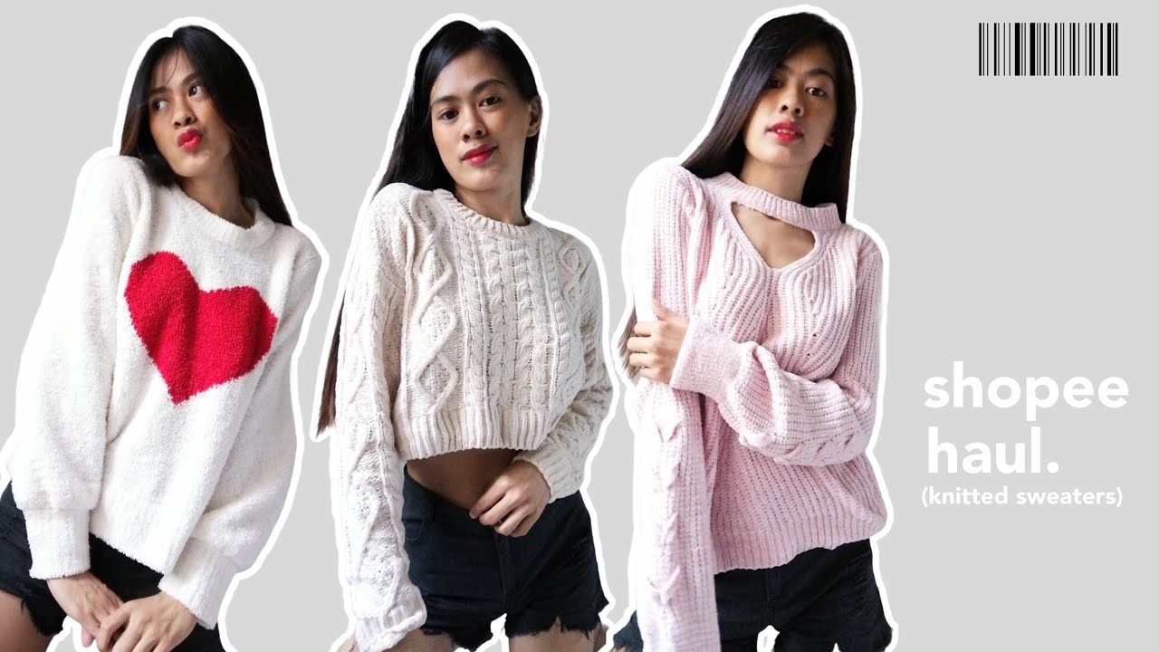 Shopee Haul: Fashion Knitted/Crochet Sweaters (Perfect for the 🌦️ ...