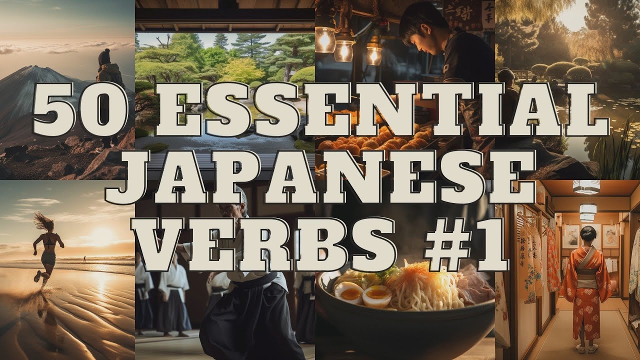 Learn Japanese: 50 Essential Verbs for Beginners! #1 - YouTube