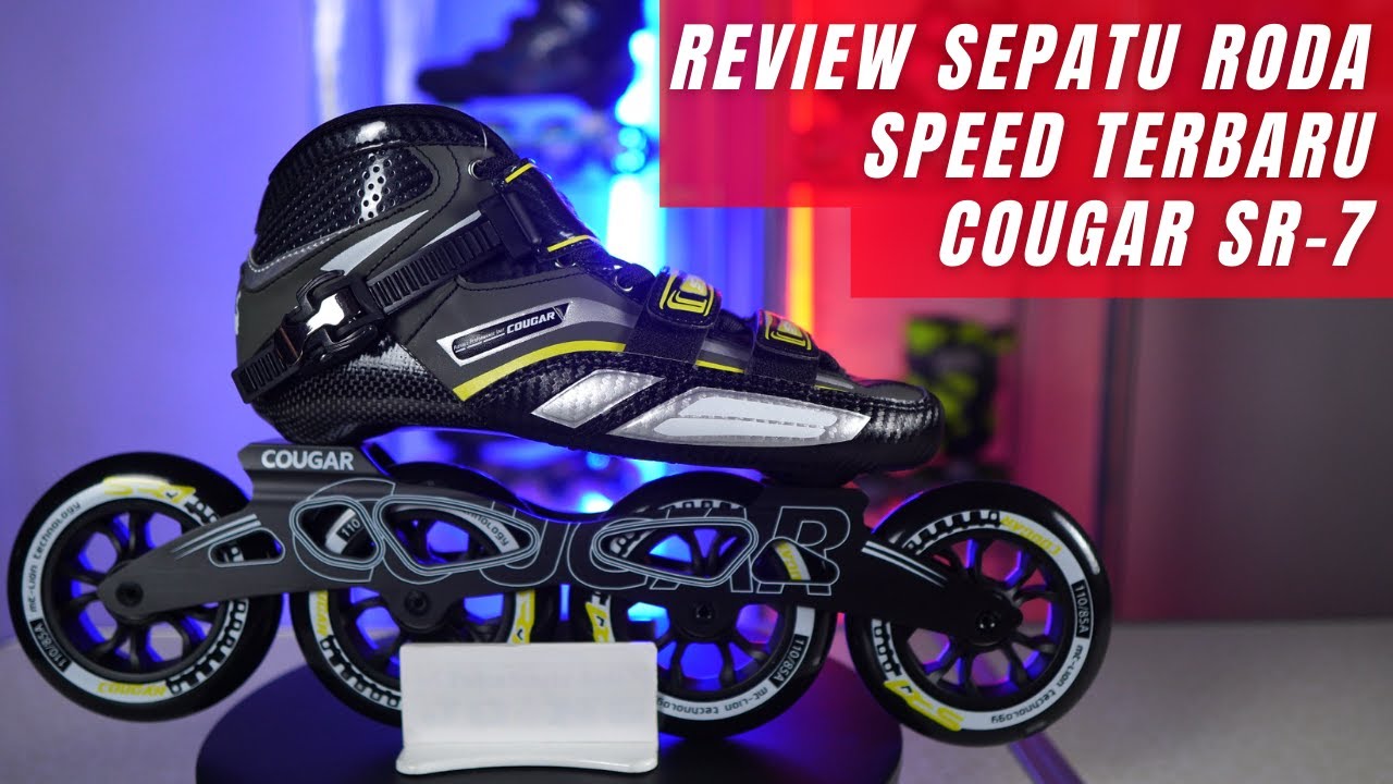 REVIEW SEPATU RODA SPEED TERBARU COUGAR SR-7 - YouTube