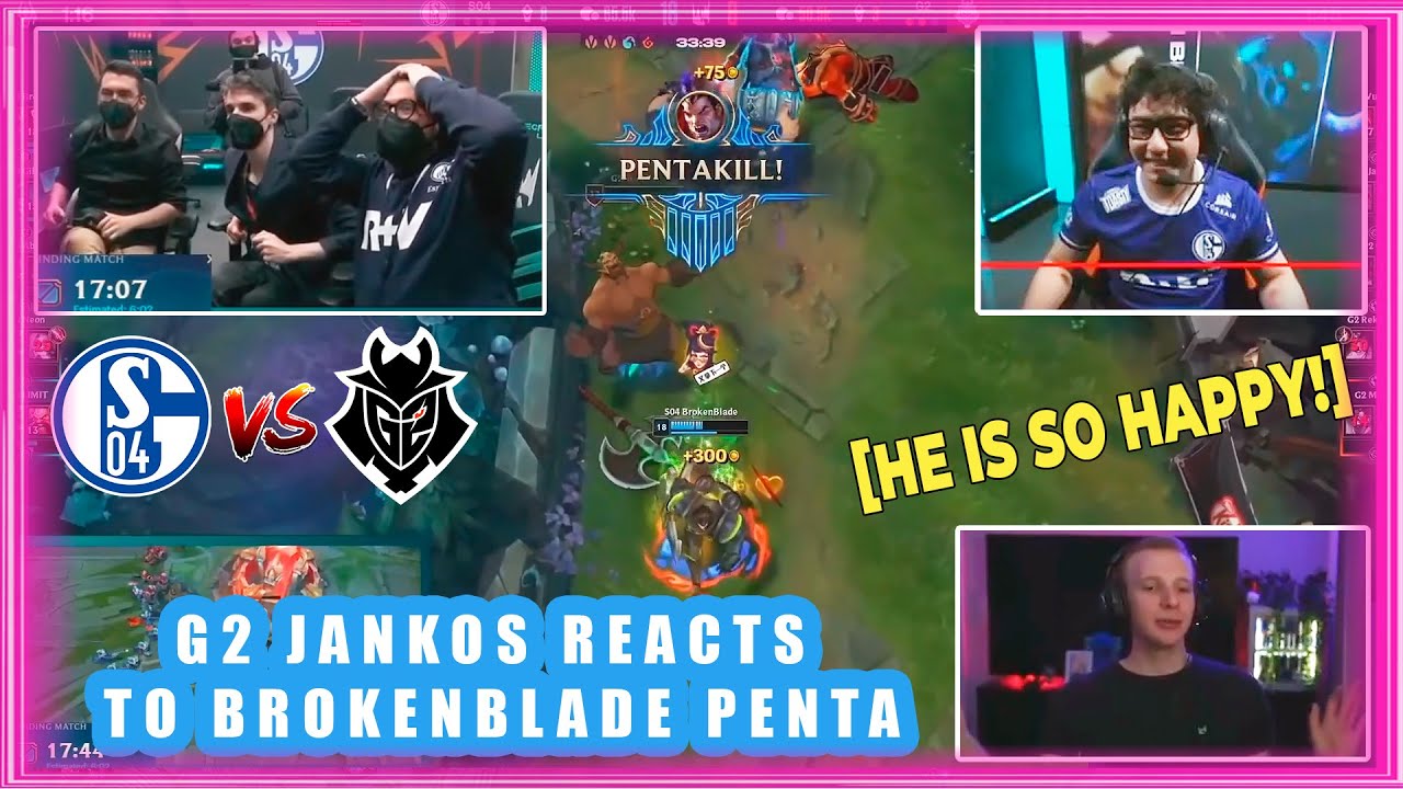 G2 Jankos Reacts To BrokenBlade Penta In S04 vs G2 - YouTube