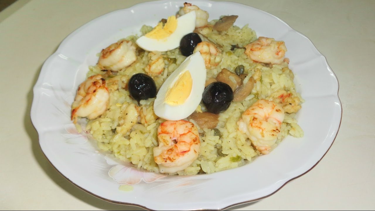 Salade de riz tunisienne - سلاطة روز تونسية - YouTube