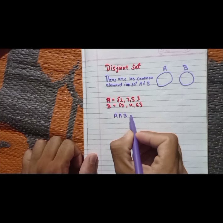 Disjoint set explanation with example #shorts #maths - YouTube