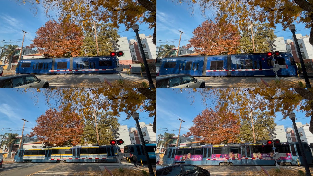 SACRT Siemens S700 And Old Light Rail Cars - 17th Street Railroad ...