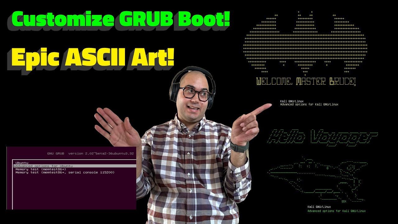 Turn GRUB into Art: Custom ASCII for Your Linux Bootloader - YouTube
