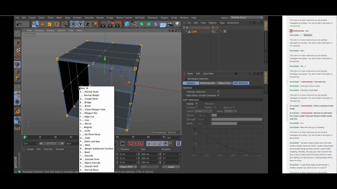C4d Hard Surface Sub D Modeling Tips From Motionworks Youtube