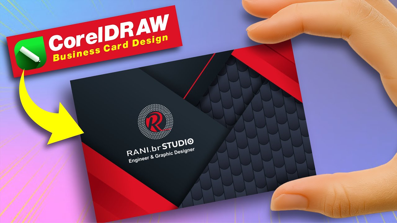 Turn Simple Lines into Jaw-Dropping Business Card in Corel Draw - YouTube