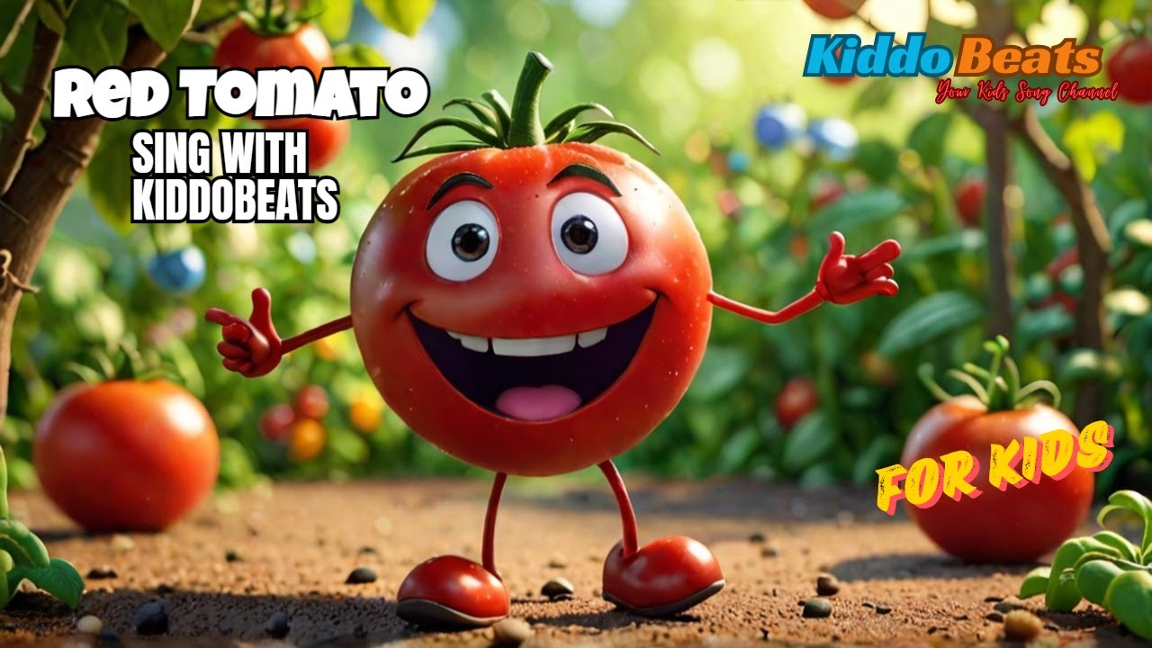 Red Tomato Song | @KiddoBeats452 Nursery Rhymes & Kids #songs - YouTube