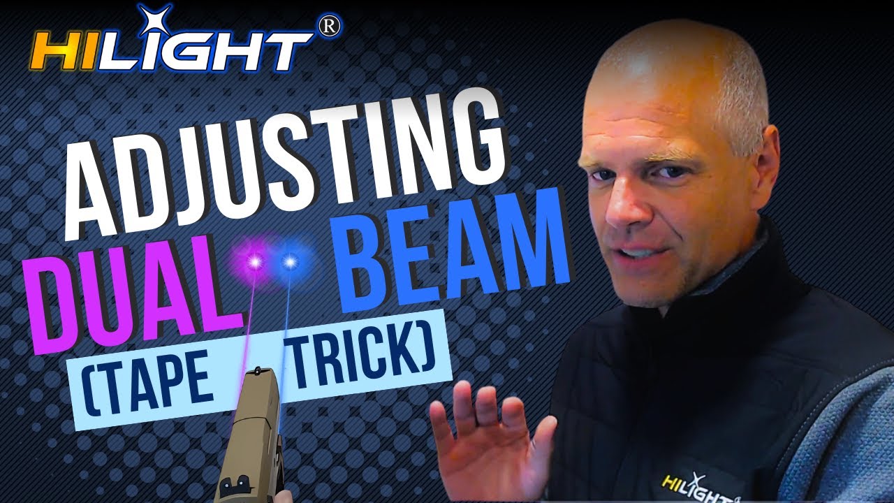 Adjusting Dual Beam Handgun Lasers with just Two Shots - the Tape Trick ...