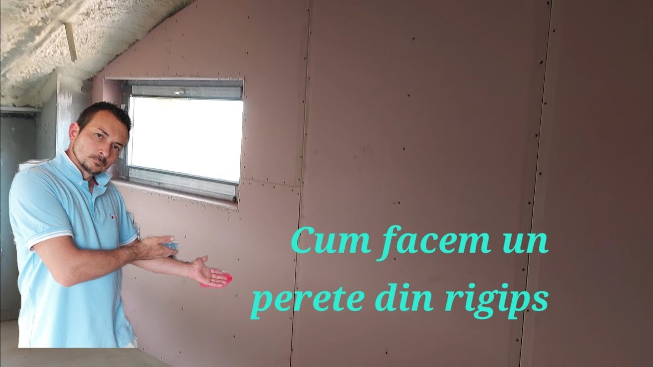 Cum se face un perete din rigips - YouTube