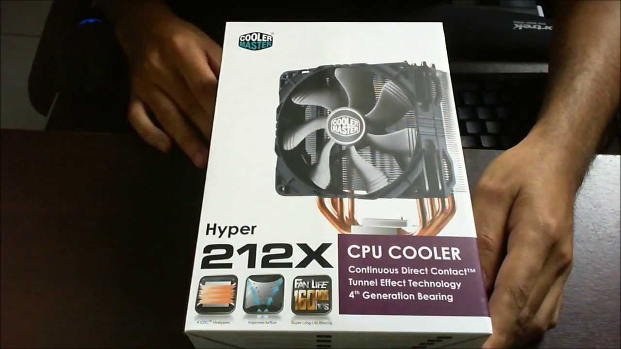 CPU Cooler - Cooler Master Hyper 212X Unboxing - BR - YouTube