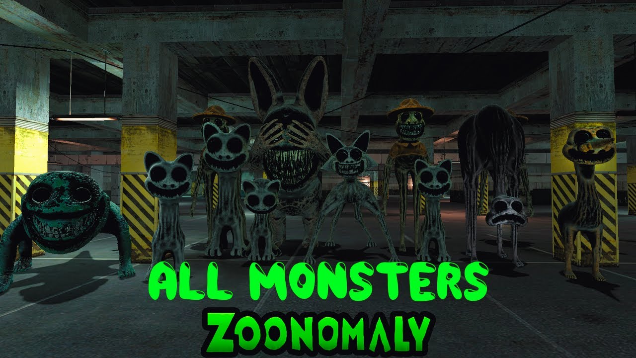 All ZOONOMALY Monsters Chased in Parking - Zoonomaly 2 (4K) - YouTube