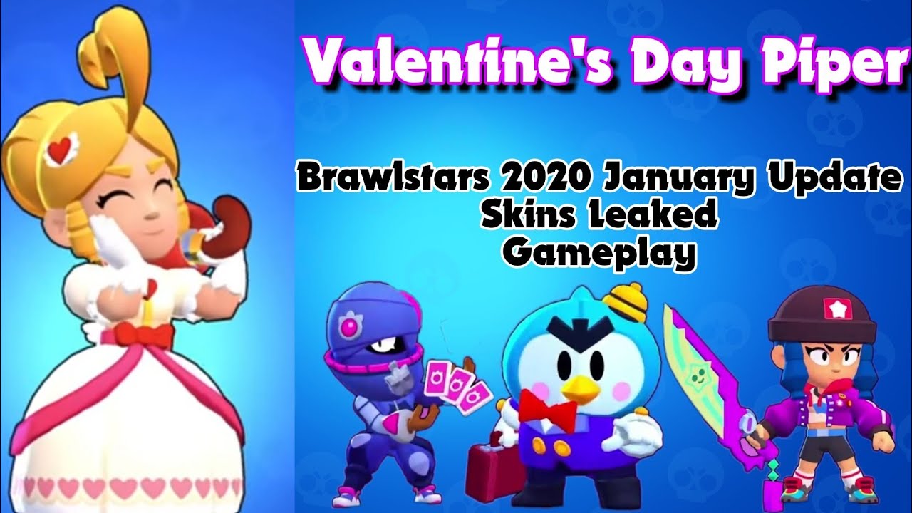 Valentine's Day Piper🖤 January 2020 Update Skins *LEAKED* BRAWLSTARS ...