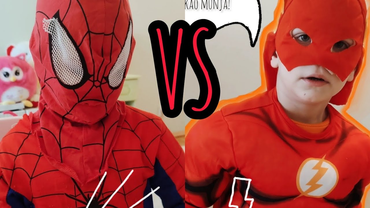 SPIDER-MAN VS FLASH #spiderman #flash #marvel #superhero - YouTube