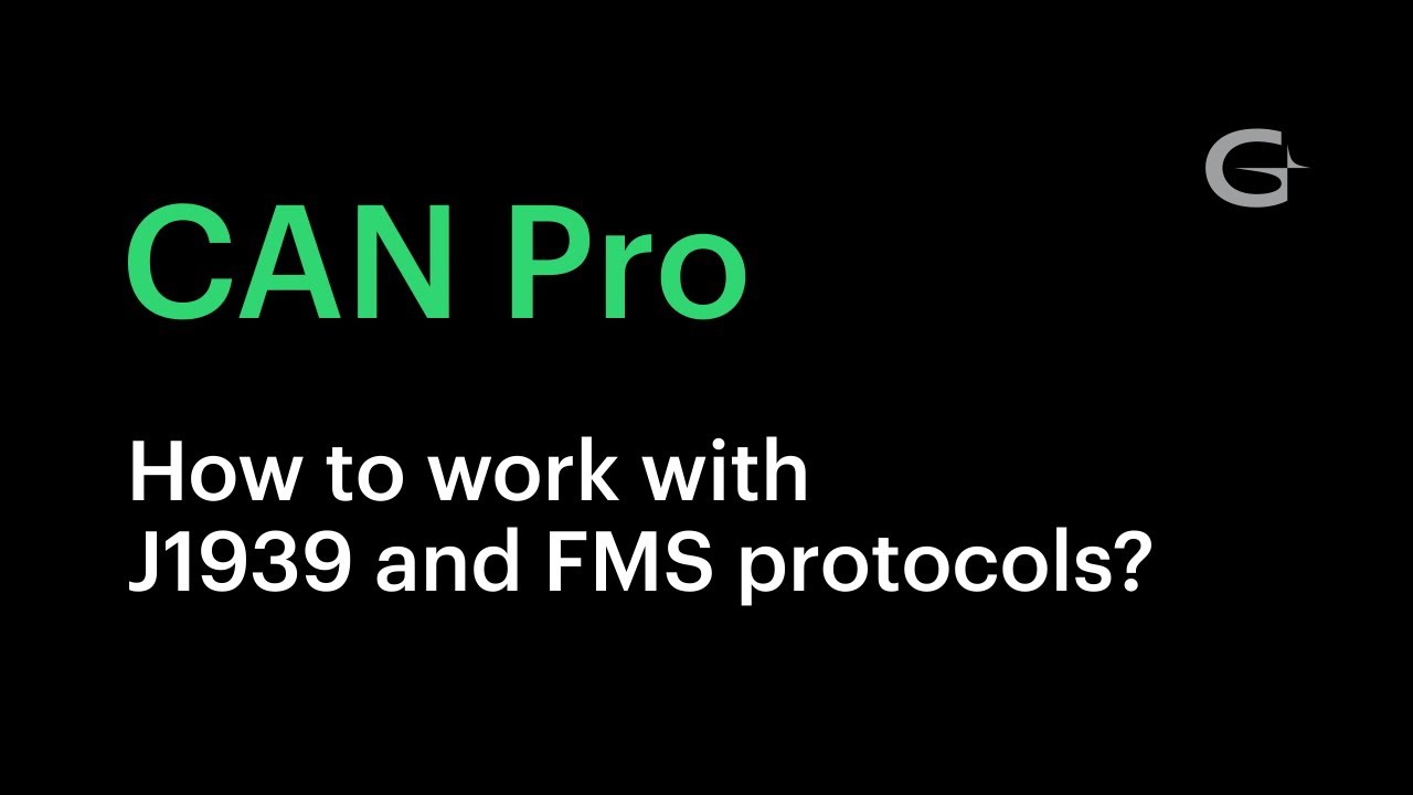 How To Work With Standard J1939 And FMS Protocols Lesson 4 YouTube