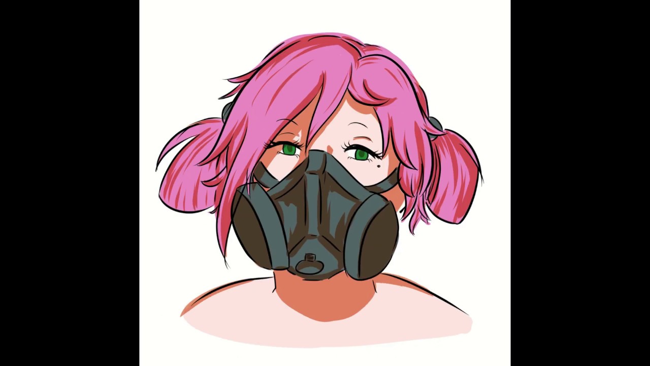 GasMask Girl (animation & sound practice) - YouTube