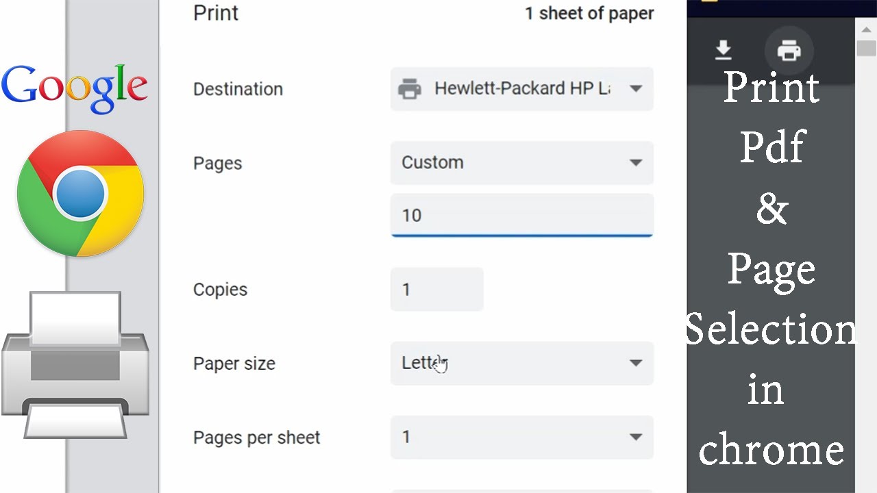 How To Print Only Selected Pages In PDF On Google Chrome 2020 YouTube How To Print Only Selected Pages In PDF On Google Chrome 2020 YouTube