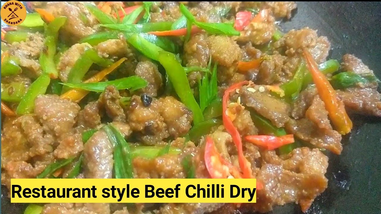 Beef Chilli Dry | Authentic Recipe - YouTube