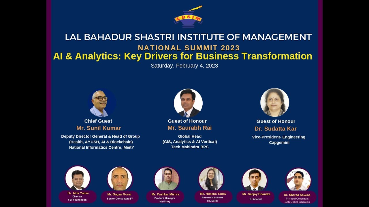 National Summit 2023 : AI & Analytics: Key Drivers for Business ...