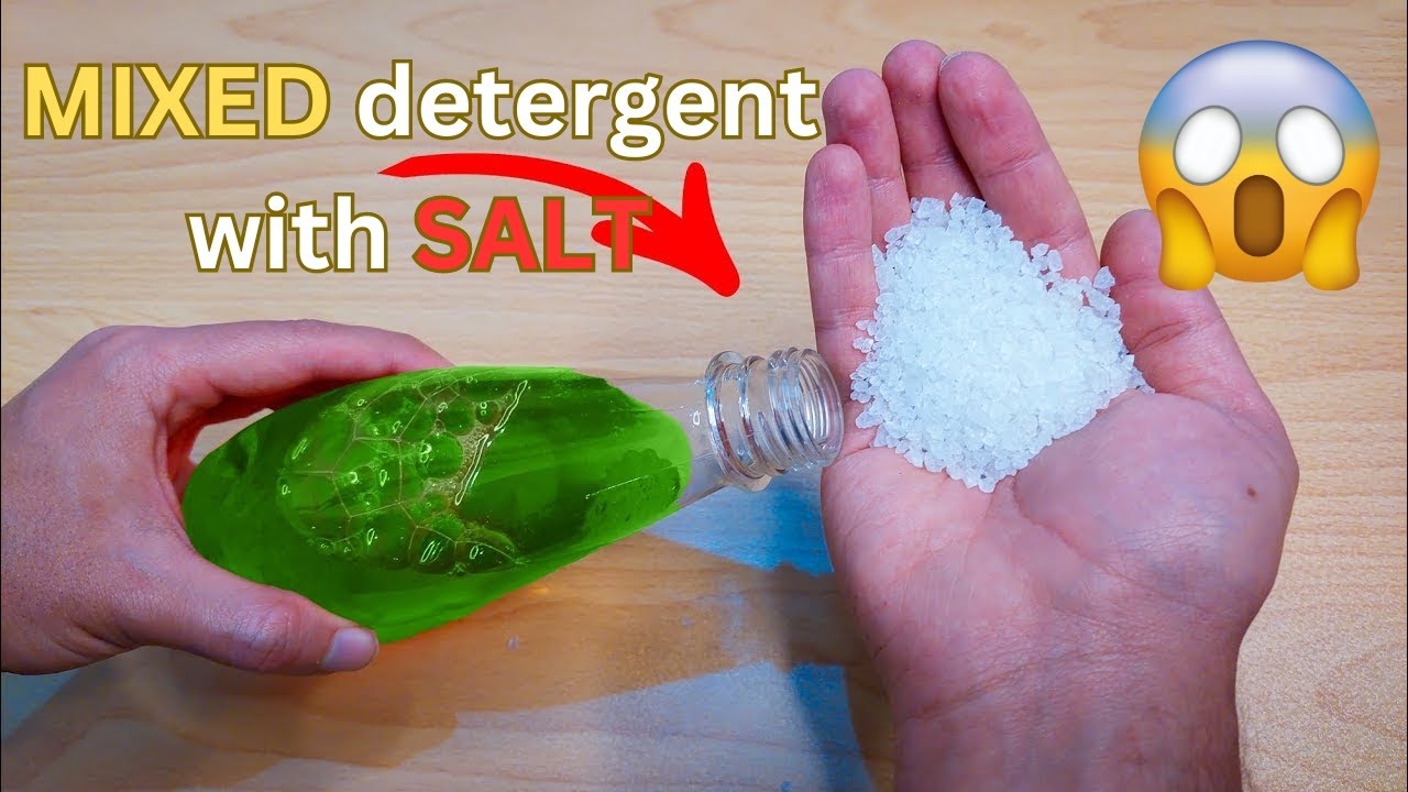 Mix detergent with salt and you will thank me! - YouTube
