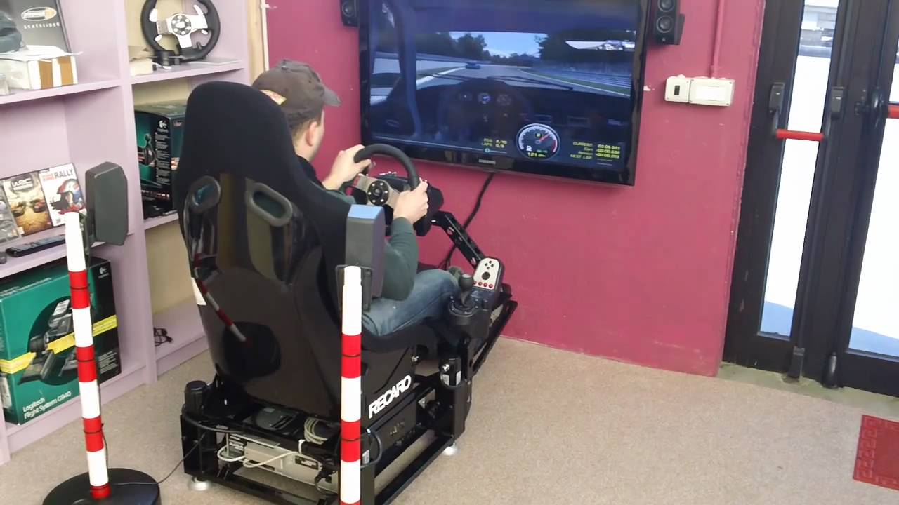 DEM Racing Simulators GTR-400 D-BOX Rfactor Porsche - YouTube