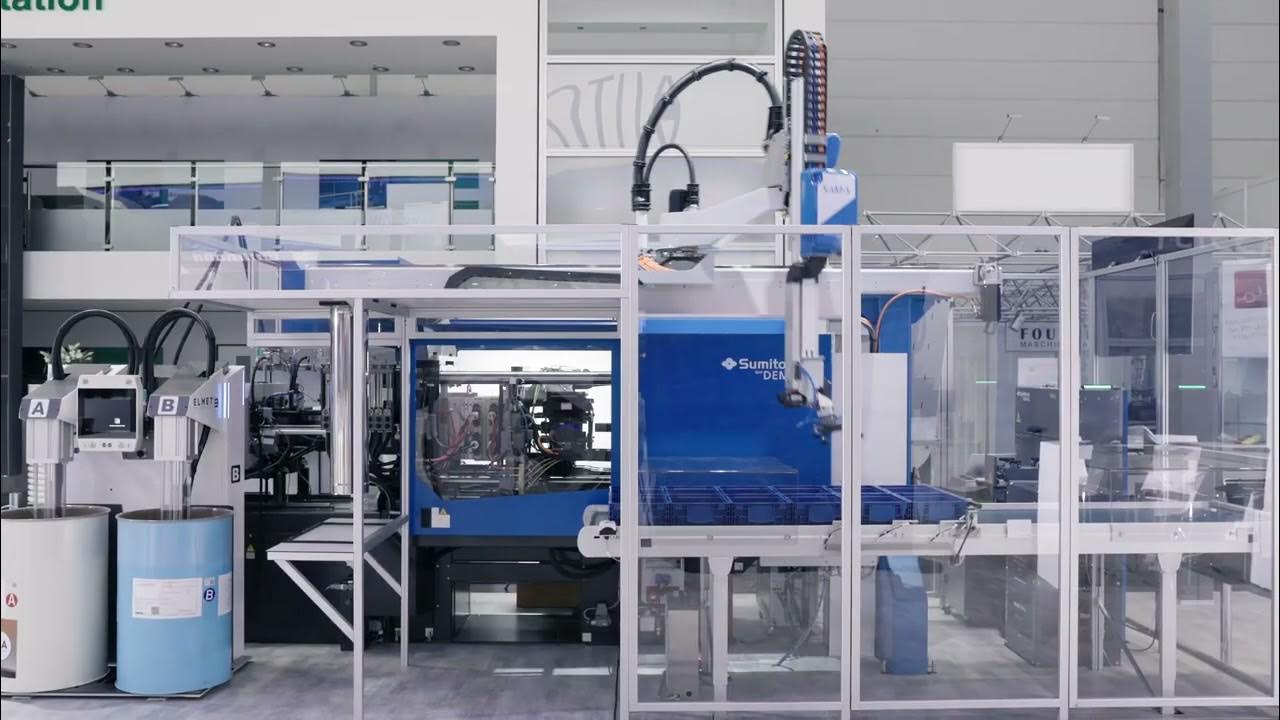 LSR moulding with an all-electric IntElect and the 6-axis hybrid robot ...