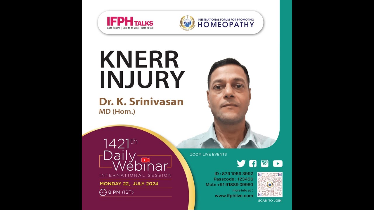 INTERNATIONAL FORUM FOR PROMOTING HOMOEOPATHY [IFPH] -1421 Dr K ...