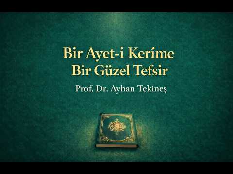 Bir Ayet-i Kerime Bir Güzel Tefsir | Prof. Dr. Ayhan Tekineş