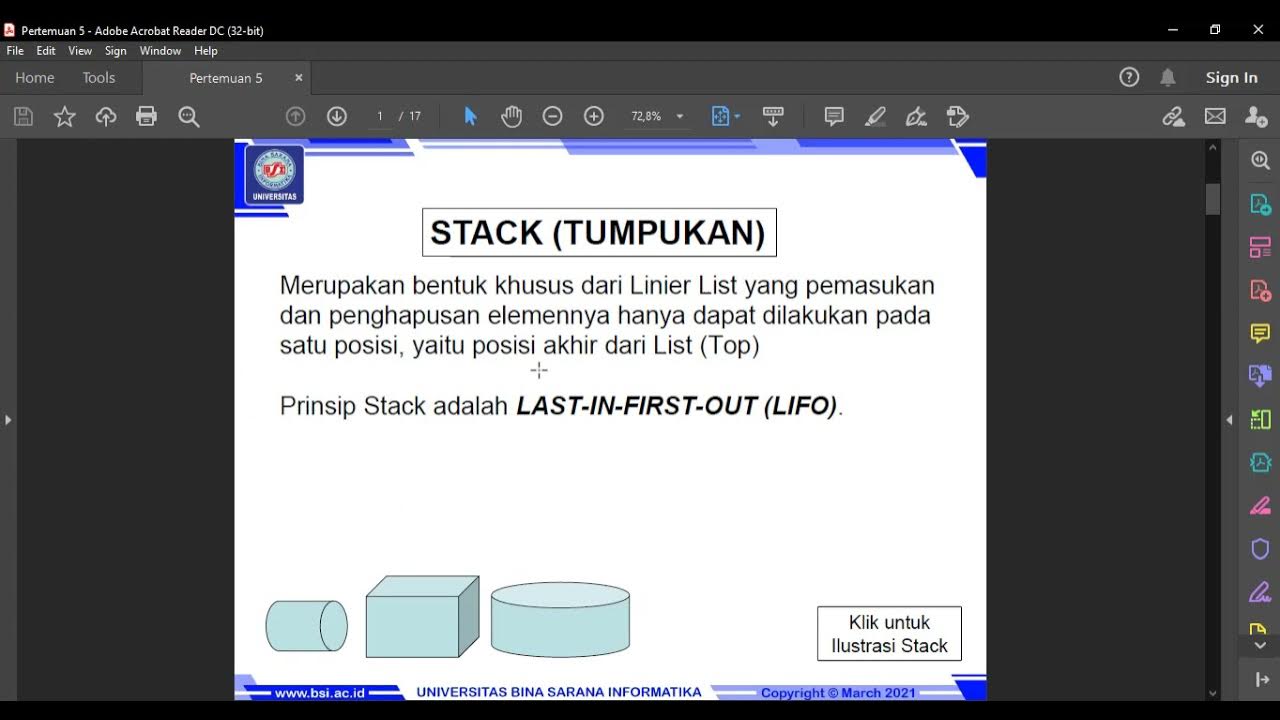 STRUKTUR DATA #6 STACK ATAU TUMPUKAN - YouTube