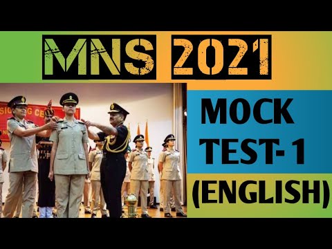 MNS 2021🇮🇳(MOCK TEST- 1)|| English 50 MCQ Questions || Based on MNS ...