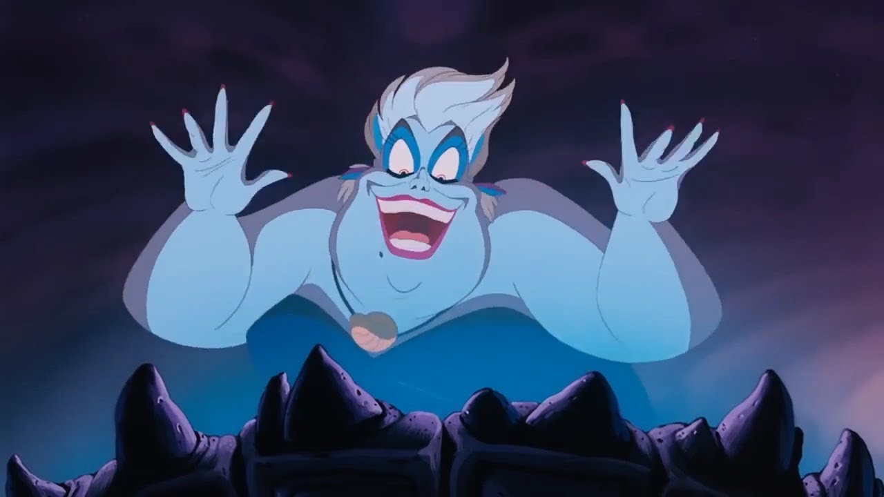 Ursula singing "SHINY" from Moana - YouTube