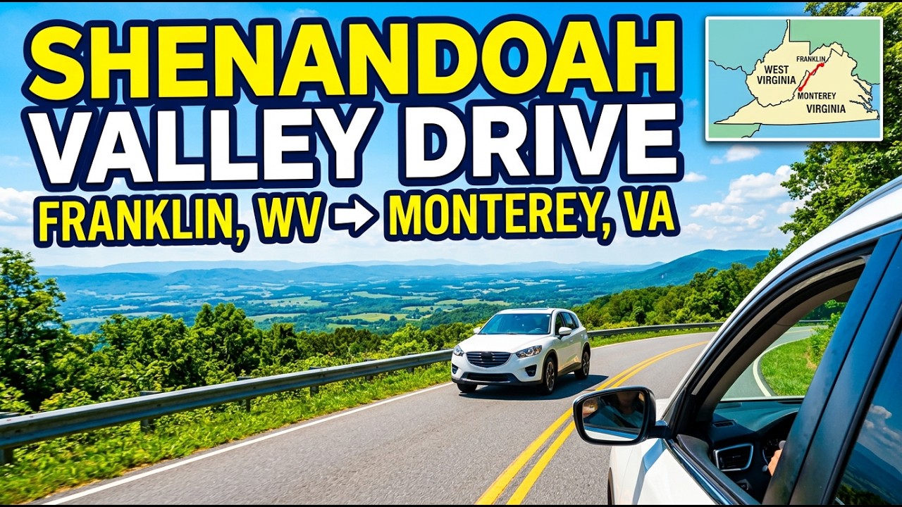 Driving in The Shenandoah Valley from Franklin, West Virginia to ...