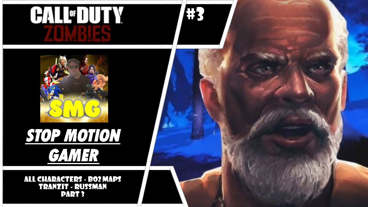 Cod - Zombies - All Characters - #3 - Tranzit - Russman - YouTube