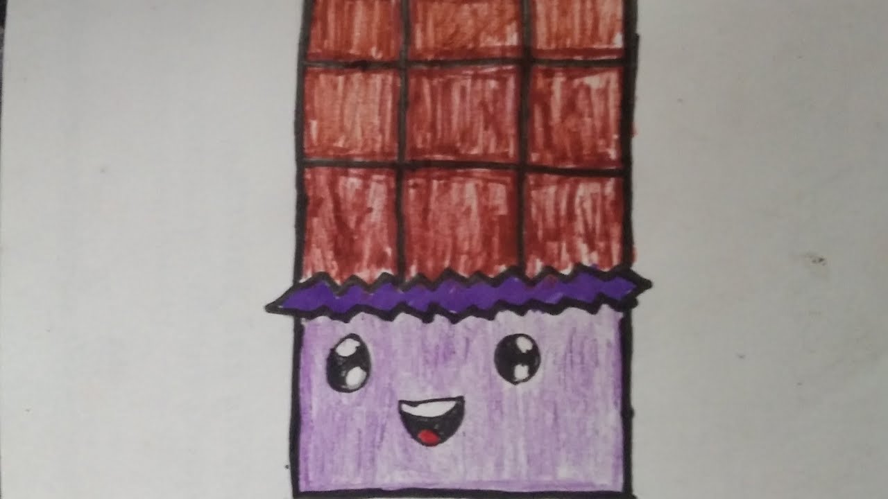 How to draw chocolate step by step ♥️♥️♥️ - YouTube