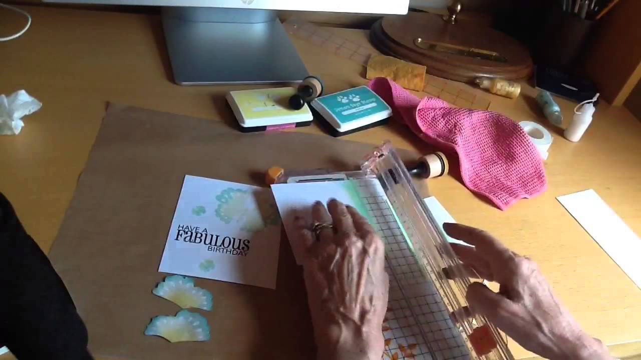 Two colour stamping with MISTI - YouTube