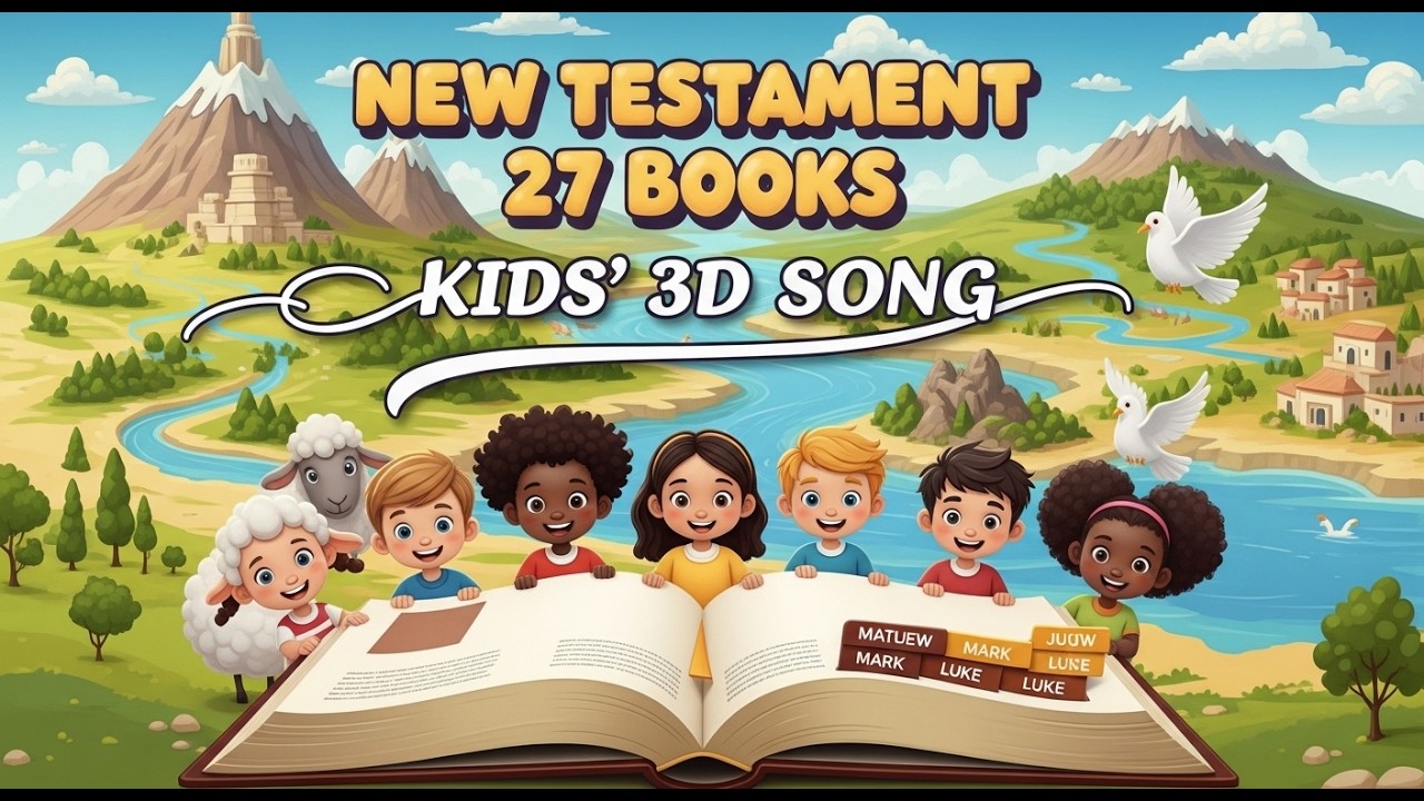 NEW TESTAMENT BOOKS SONG || 3D ANIMATED CHILDREN BIBLE SONG ...