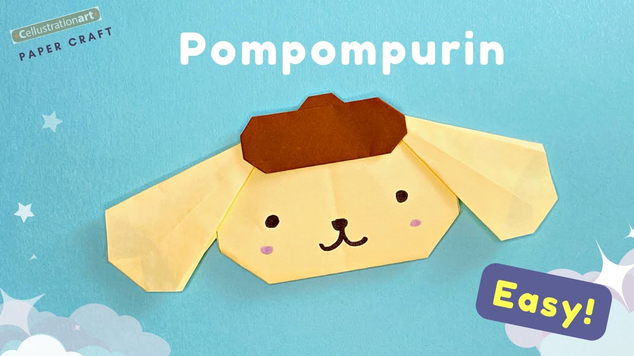 Very Easy! Pompompurin Origami | DIY Paper Crafts - YouTube