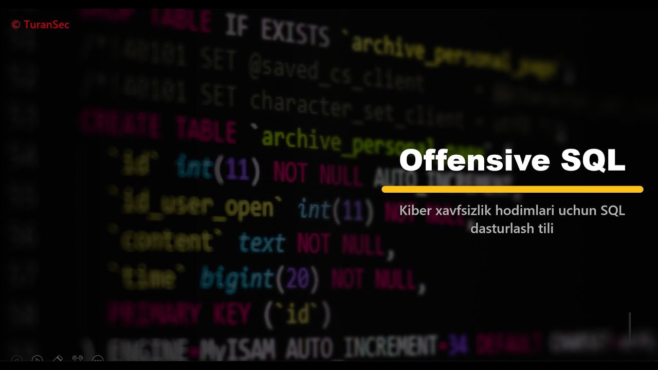 11 - dars | Limit funksiyasi | Offensive SQL - YouTube